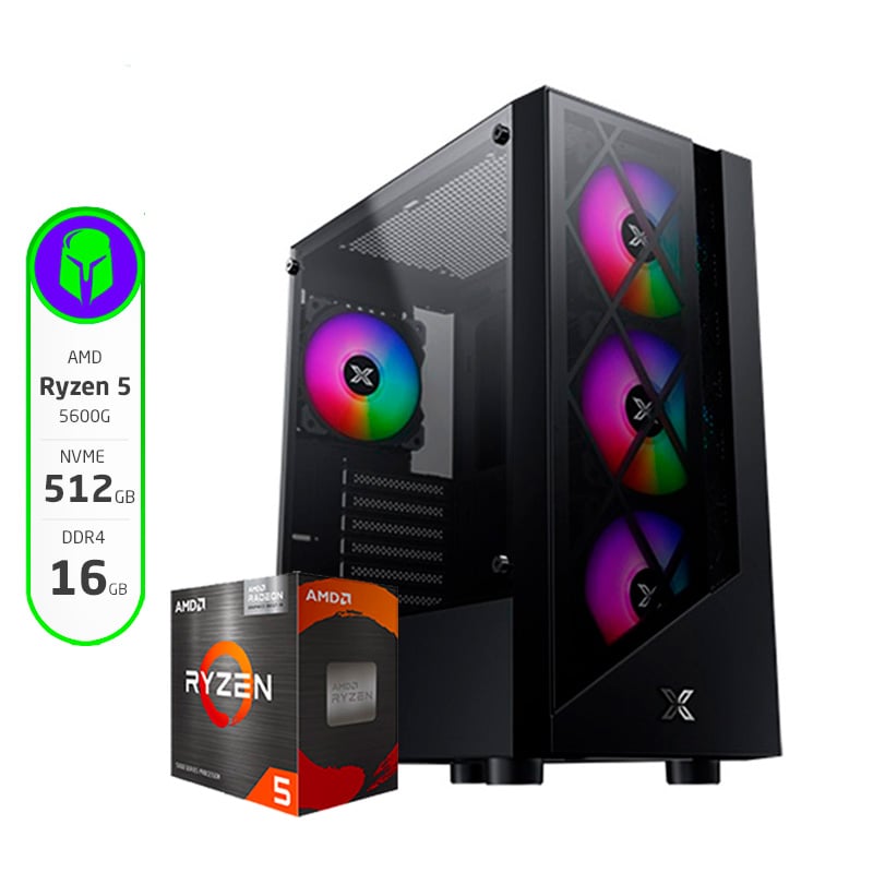 PC GAMER ARMADA COMPLETA AMD RYZEN 5 4600G 16GB SSD 240GB