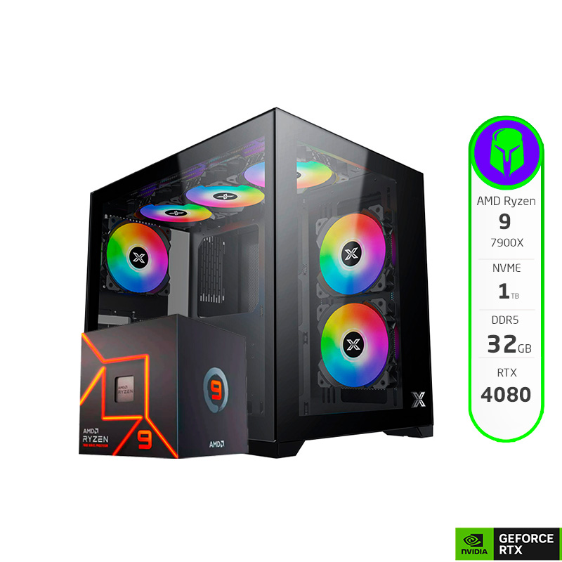 PC GAMER ARMADA AMD RYZEN 9 7900X 32GB DDR5 1TB NVME RTX 4080