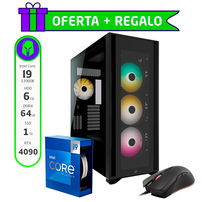 PC GAMER ARMADA COMPLETA INTEL I9 13900K 64GB 1TB NVME 6TB HDD RTX 4090 ...