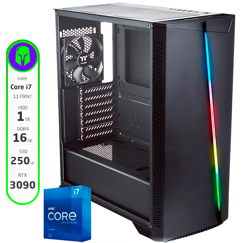 PC ARMADA COMPLETA INTEL I7 11700KF 16GB 250GB SSD 1TB HDD RTX 3090