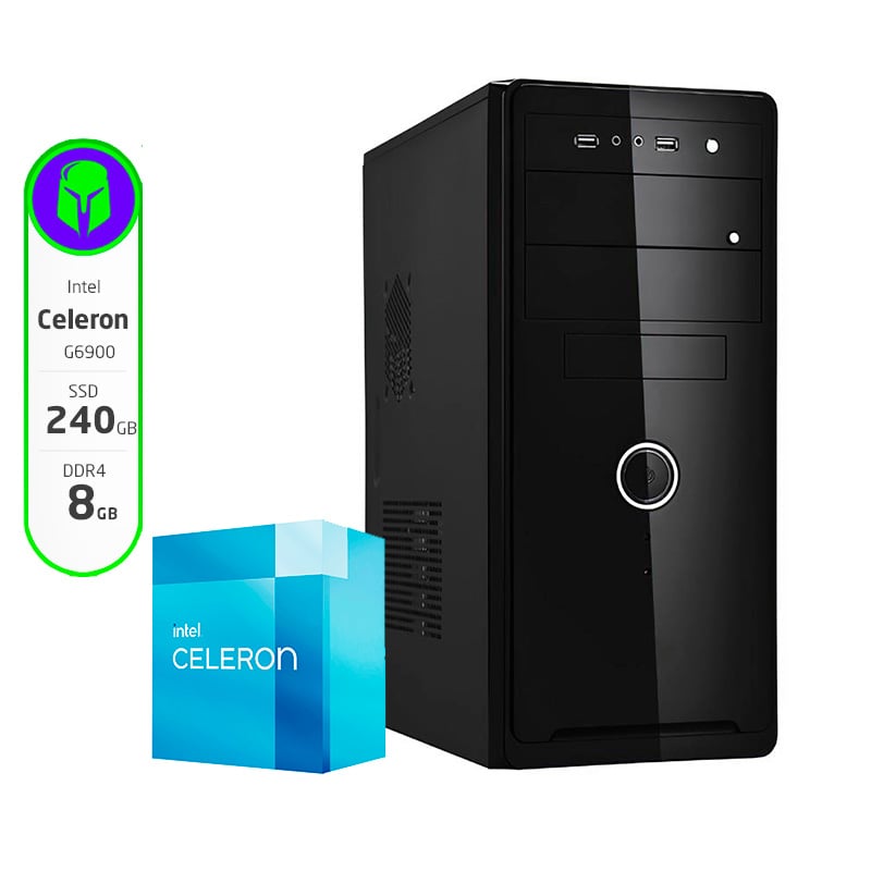 PC DE ESCRITORIO ARMADA COMPLETA INTEL G6900 8GB 240GB SSD WIFI