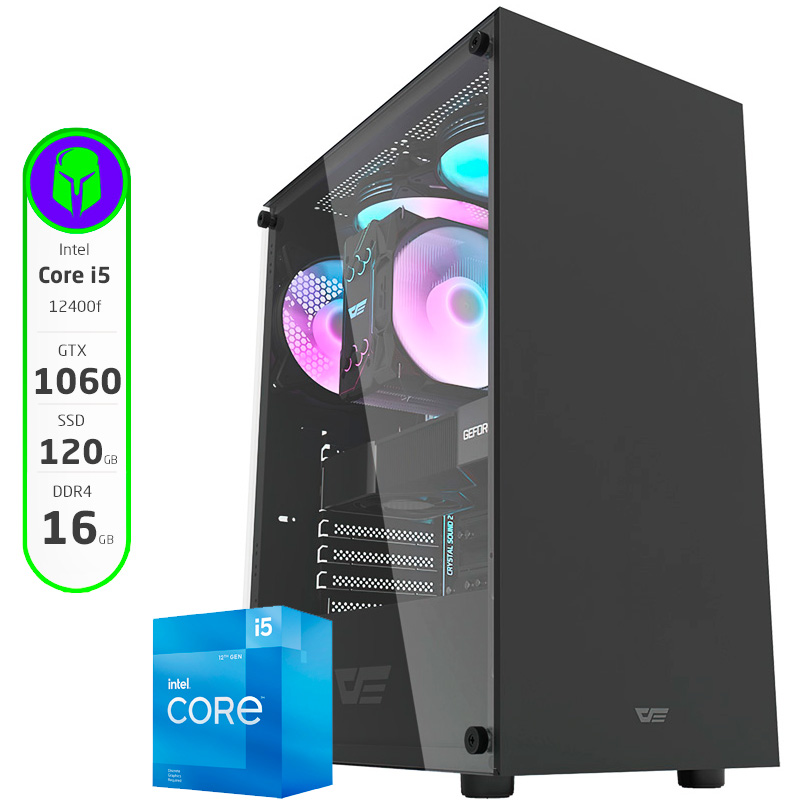 PC ARMADA COMPLETA INTEL I5 12400F 16GB 240GB SSD GTX 1060 WIFI