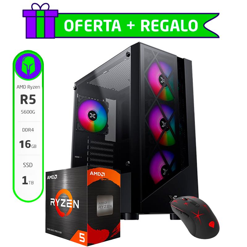 PC ARMADA COMPLETA AMD RYZEN 5 5600G 16GB SSD 1TB + MOUSE DE REGALO