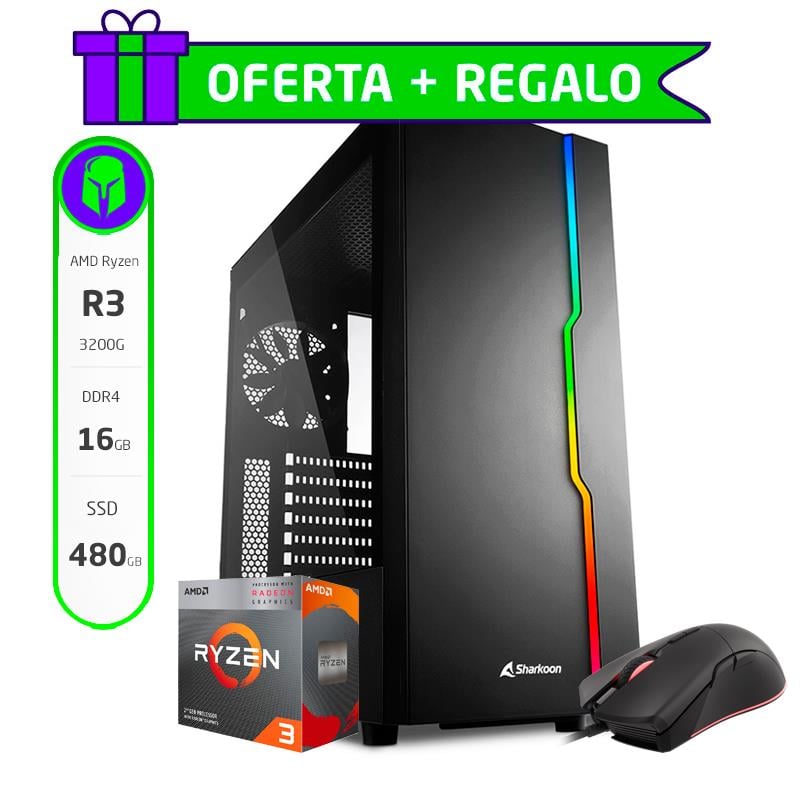 PC GAMER ARMADA COMPLETA INTEL CORE I3 10100F 16GB SSD 480GB RX 6500 XT ...